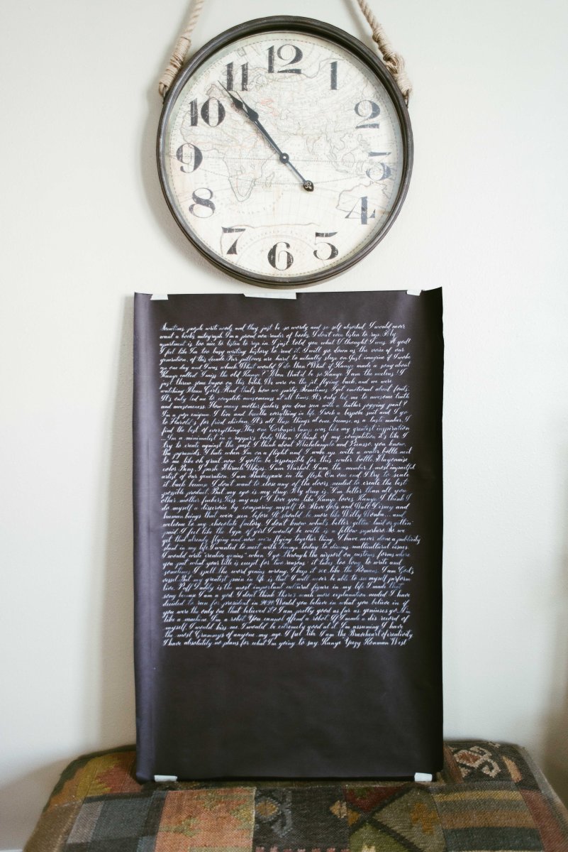 Stuff Kanye Says – Calligraphy by Danielle